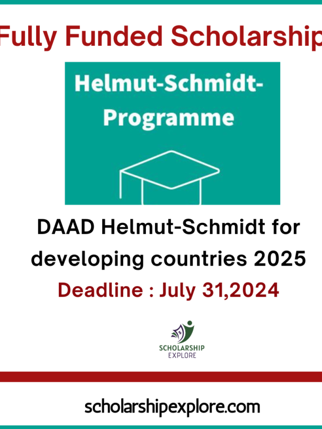 Fully funded scholarship DAAD Helmut-Schmidt for developing countries ... Fully funded scholarship DAAD Helmut-Schmidt for developing countries ...